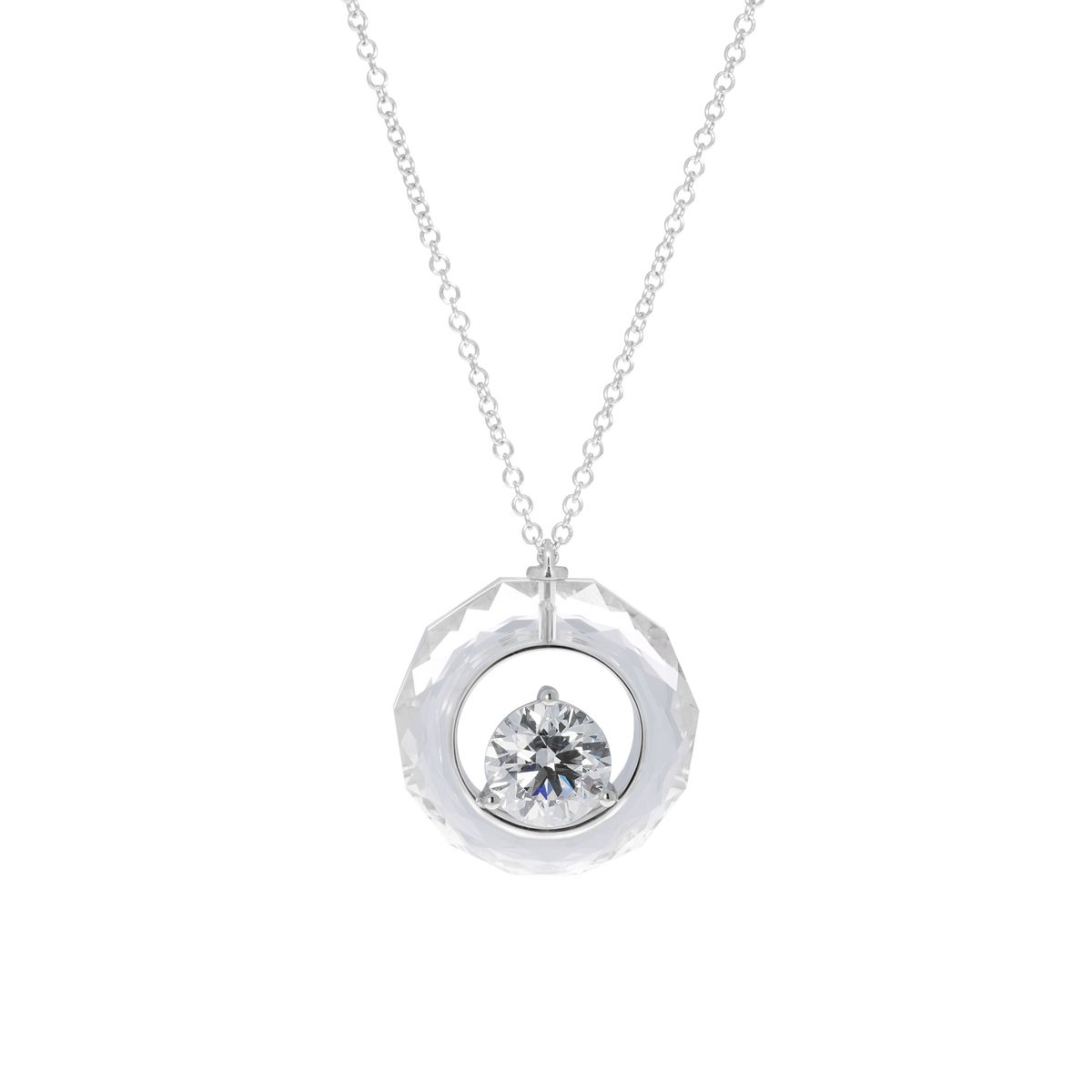 THE NECKLACE - 2ct Round Cut Lab-Grown Diamond IGI Certified – The ...