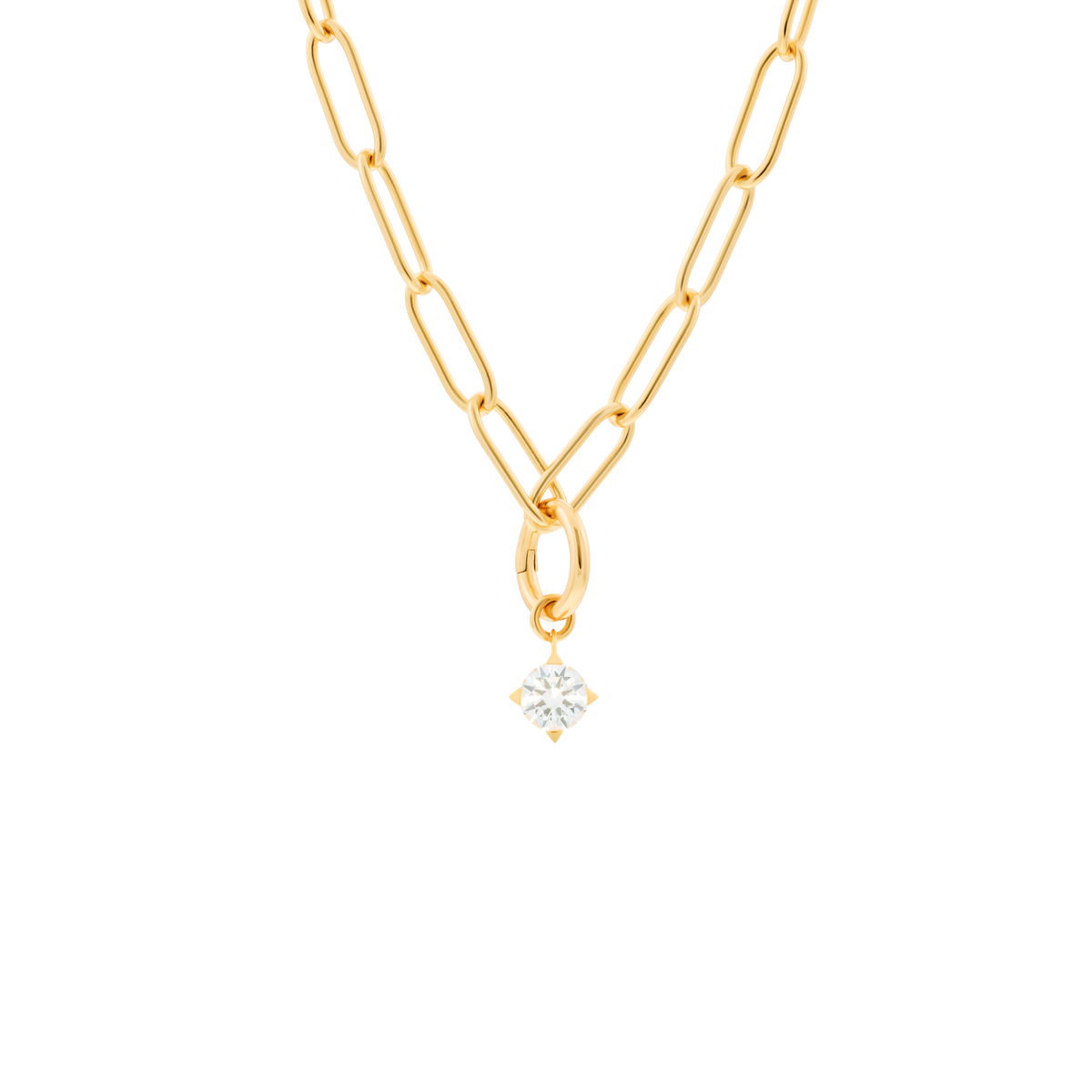 Phoebe Chain Necklace With Sapphire Charm – The Future Rocks