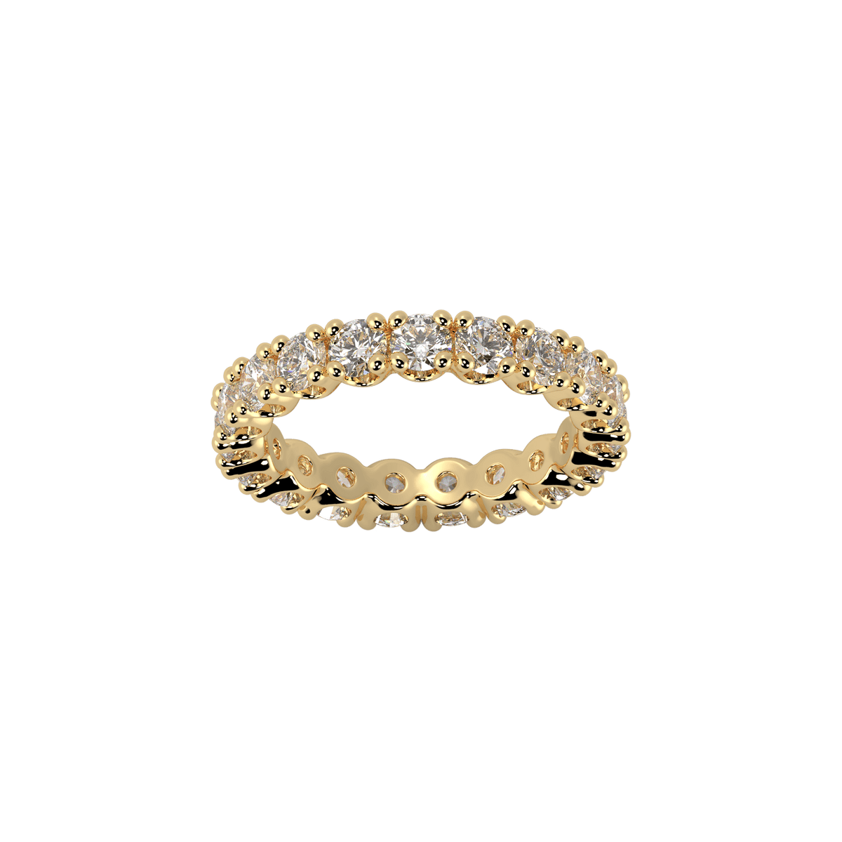18K Recycled Gold Lab-Grown Diamond Eternity Ring – The Future Rocks