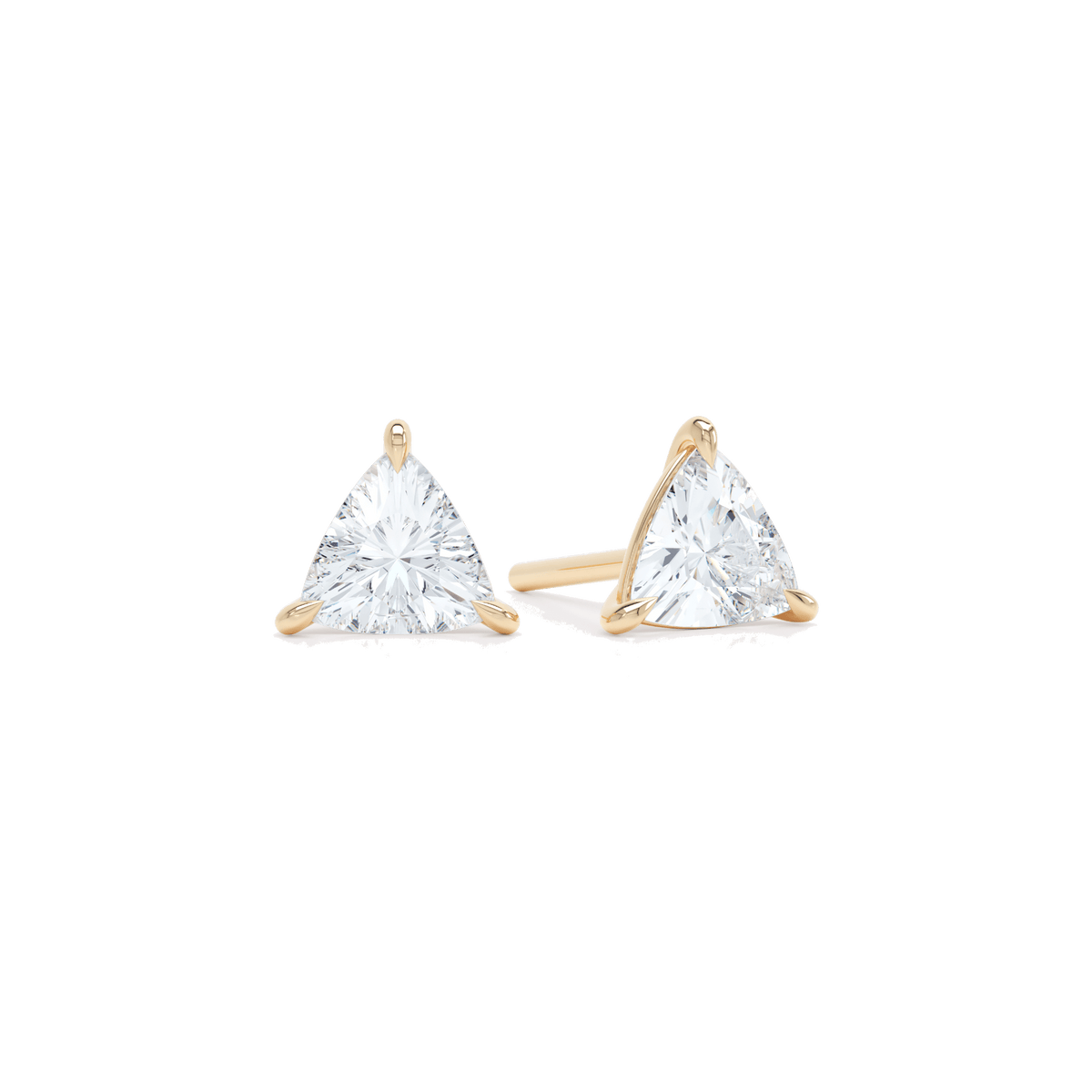 Trillion Cut Lab-Grown Diamond Stud Earrings – The Future Rocks